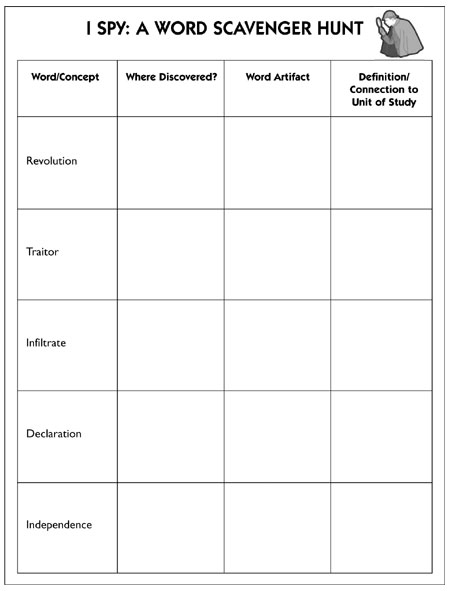 I Spy: A Word Scavenger Hunt : Book Nook | Vocabulary.com