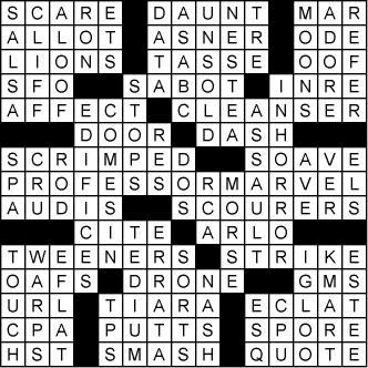 The Visual Thesaurus Crossword Puzzle: October Edition : Contest ...